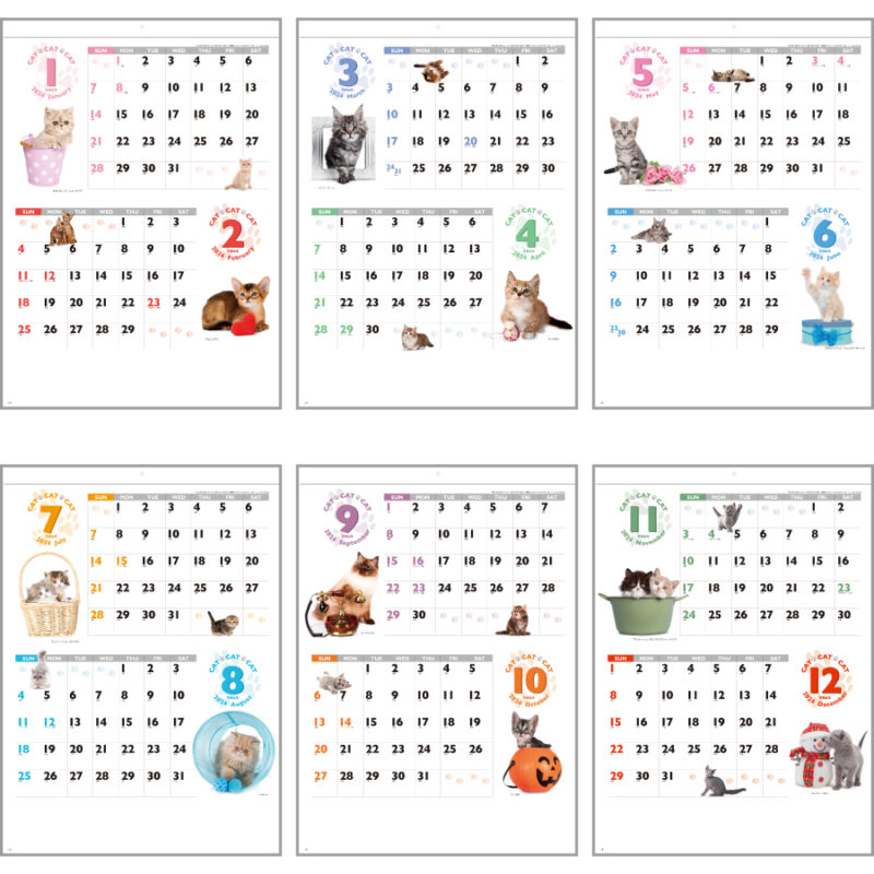 SG-2280 CAT・CAT・CAT｜カレンダー本舗